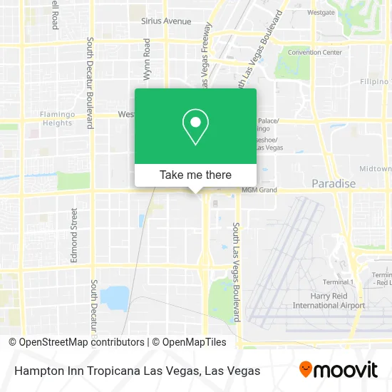 How to Get to Hampton Inn Tropicana Las Vegas in Paradise by Bus?