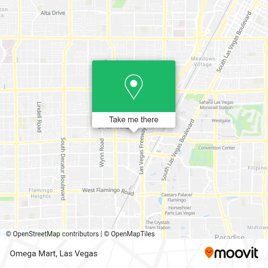 How to Get to Omega Mart in Las Vegas by Bus?