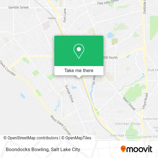 How to Get to Boondocks Bowling in Kaysville by Bus?