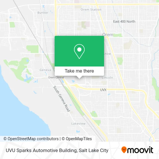 How to Get to UVU Sparks Automotive Building in Orem by Bus or Train?
