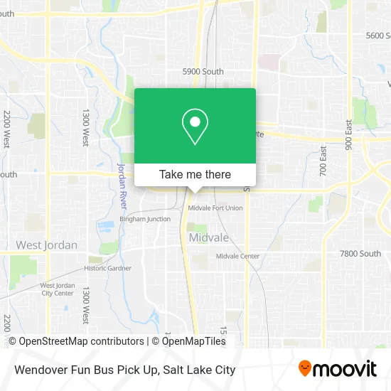 How to Get to Wendover Fun Bus Pick Up in Midvale by Bus or Light Rail?