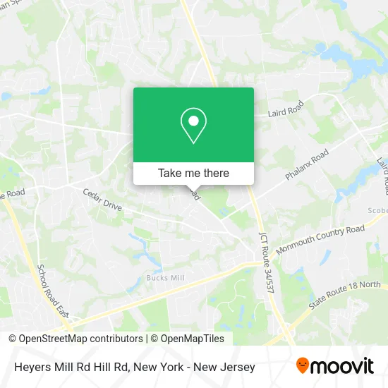 ¿Cómo llegar a Heyers Mill Rd Hill Rd, Colts Neck, NJ 07722 en Colts ...