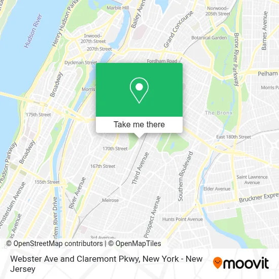 How to Get to Webster Ave and Claremont Pkwy in Bronx by Bus, Subway or ...