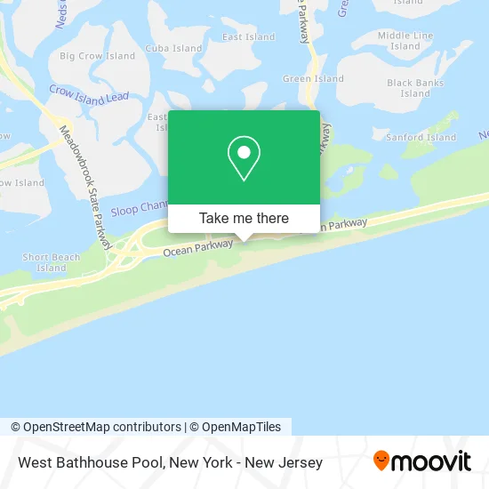 How to Get to West Bathhouse Pool in Jones Beach State Park by Bus?