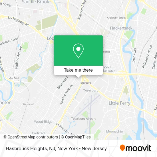 How to Get to Hasbrouck Heights, NJ by Bus or Subway?