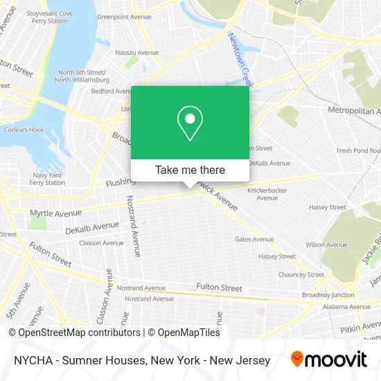How to Get to NYCHA - Sumner Houses in New York - New Jersey by Subway ...