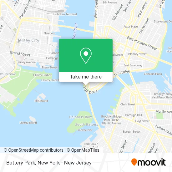 How to Get to Battery Park in Manhattan by Subway, Bus or Train?