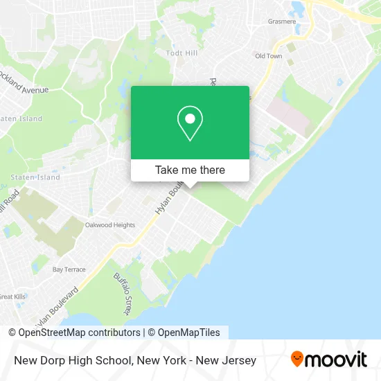 How to Get to New Dorp High School in Staten Island by Bus, Subway or ...