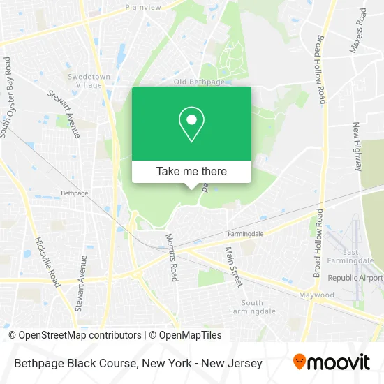 How to Get to Bethpage Black Course in Old Bethpage by Bus or Train?