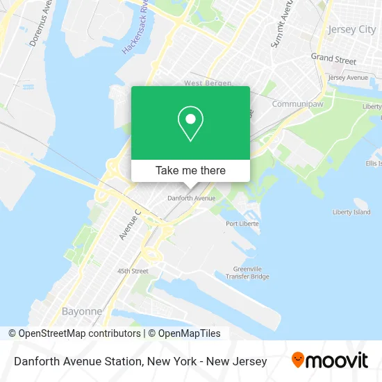 How to Get to Danforth Avenue Station in Jersey City by Bus, Light Rail ...