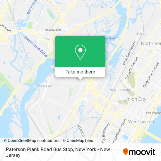 How to Get to Paterson Plank Road Bus Stop in Secaucus by Bus, Subway ...