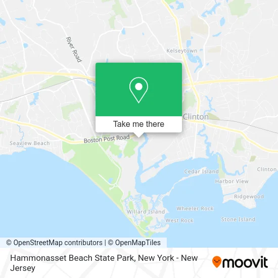¿Cómo llegar a Hammonasset Beach State Park en Madison en tren o autobús?