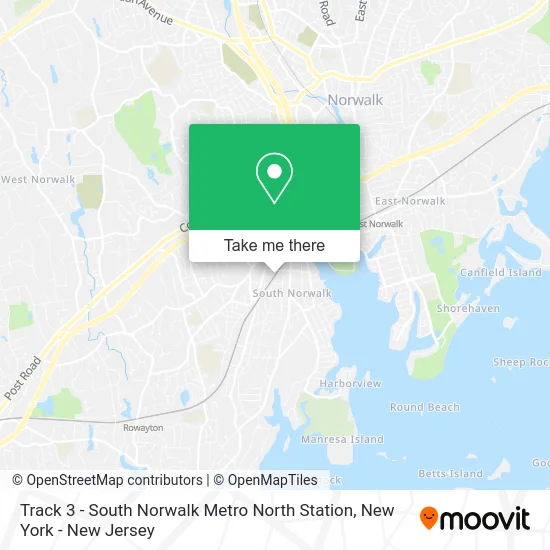 How to Get to Track 3 - South Norwalk Metro North Station by Train or Bus?