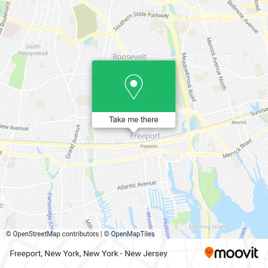 How to Get to Freeport, New York by Bus or Train?