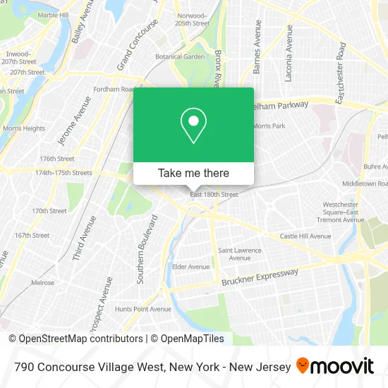 How to Get to 790 Concourse Village West in Bronx by Subway, Bus or Train?