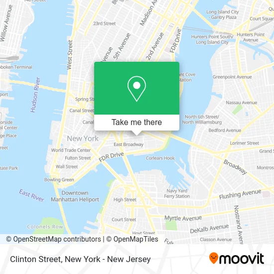 How to Get to Clinton Street in Manhattan by Subway, Bus or Train?