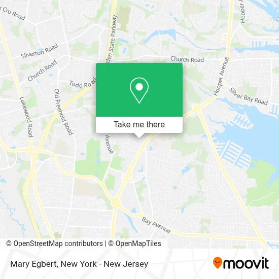¿Cómo llegar a Mary Egbert en Toms River, Nj en autobús?
