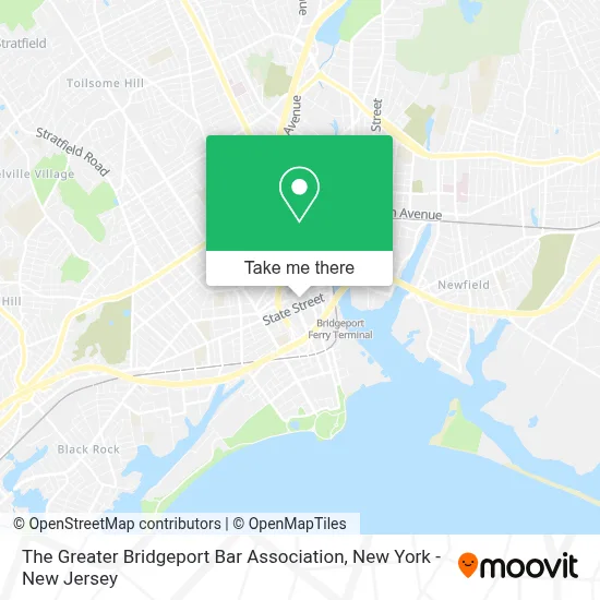 ¿Cómo llegar a The Greater Bridgeport Bar Association en Bridgeport, Ct ...