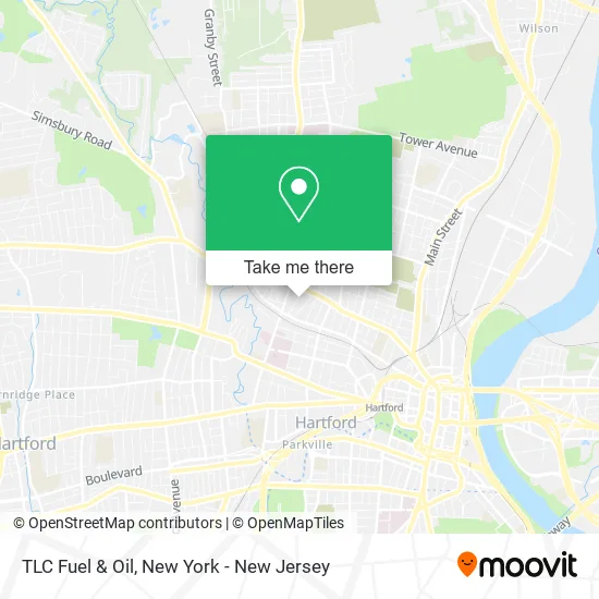 ¿Cómo llegar a TLC Fuel & Oil en Hartford en tren o autobús?