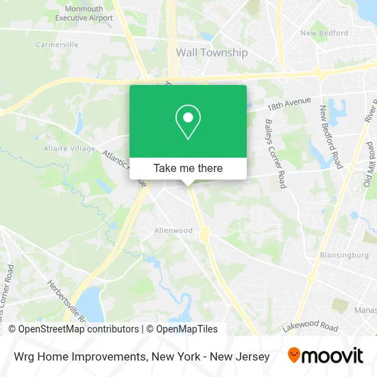¿Cómo llegar a Wrg Home Improvements en Wall en autobús o tren?