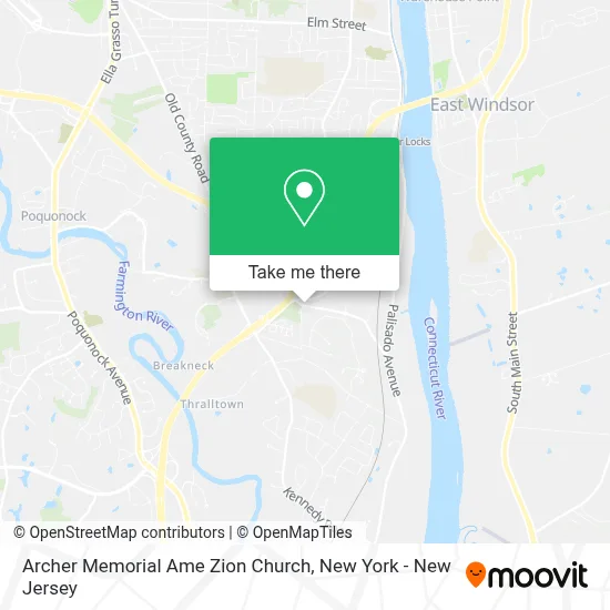 ¿Cómo llegar a Archer Memorial Ame Zion Church en Windsor en tren o ...