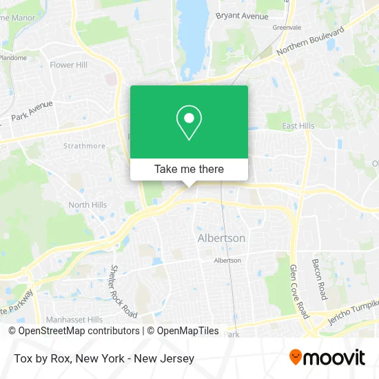 ¿Cómo llegar a Tox by Rox en Roslyn Heights en autobús o tren?
