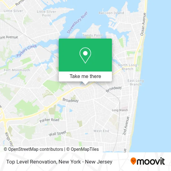 ¿Cómo llegar a Top Level Renovation en Long Branch en autobús, metro o ...