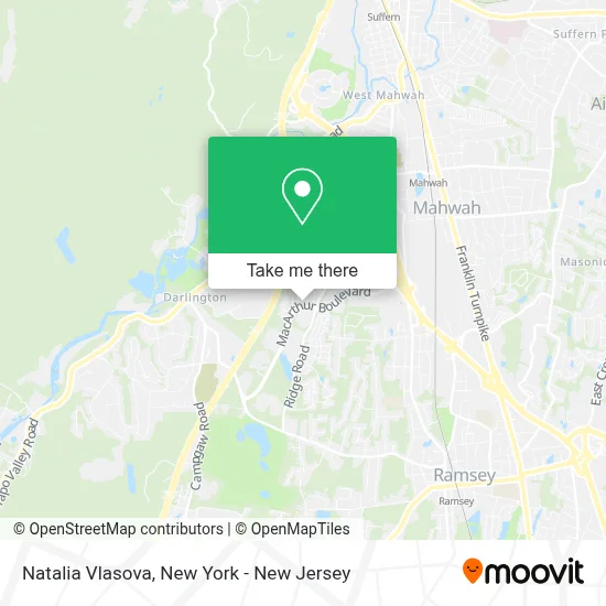 ¿Cómo llegar a Natalia Vlasova en Mahwah en autobús o tren?