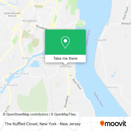 ¿Cómo llegar a The Ruffled Closet en Port Ewen en autobús o tren?