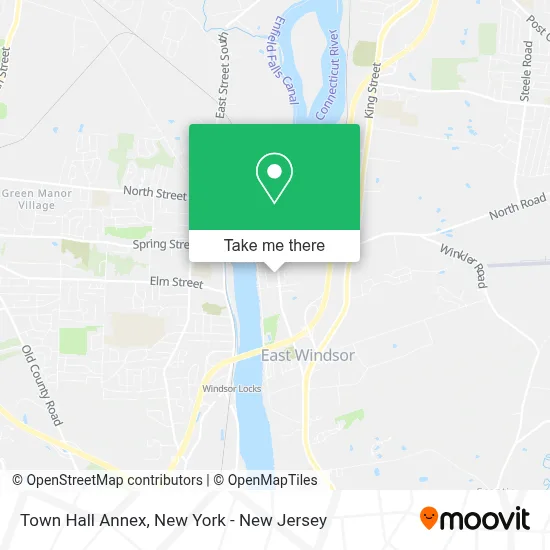 ¿Cómo llegar a Town Hall Annex en East Windsor en tren o autobús?