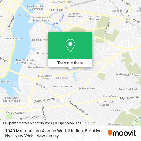 ¿Cómo llegar a 1040 Metropolitan Avenue Work Studios, Brooklyn Nyc en ...