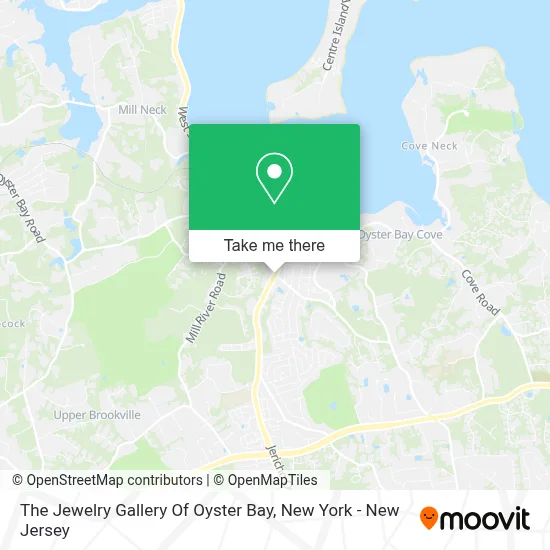 ¿Cómo llegar a The Jewelry Gallery Of Oyster Bay en tren o autobús?