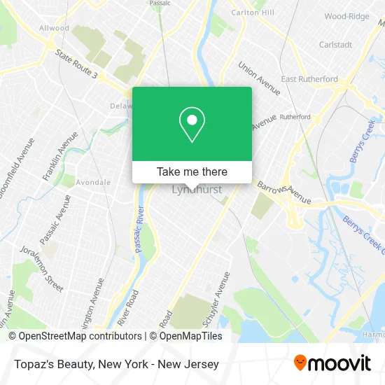 ¿Cómo llegar a Topaz's Beauty en Lyndhurst en autobús o tren?