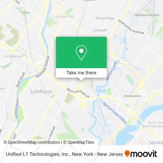 ¿Cómo llegar a Unified L1 Technologies, Inc. en Rutherford en autobús o ...
