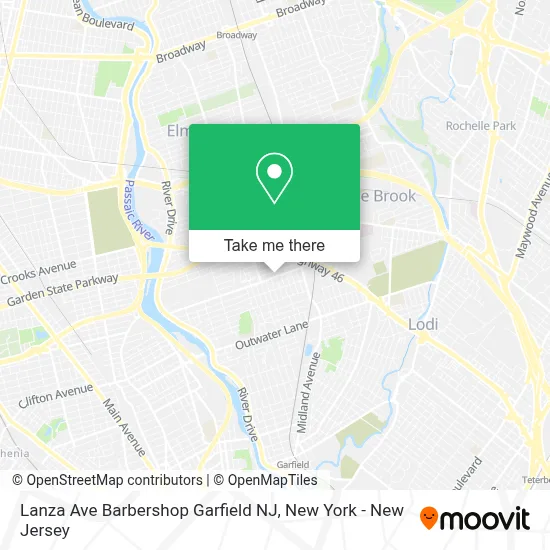 ¿Cómo llegar a Lanza Ave Barbershop Garfield NJ en autobús o tren?