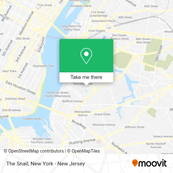 ¿Cómo llegar a The Snail en New York - New Jersey en metro, autobús o tren?
