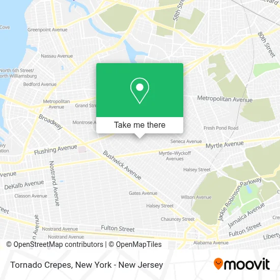 ¿Cómo llegar a Tornado Crepes en New York - New Jersey en metro ...