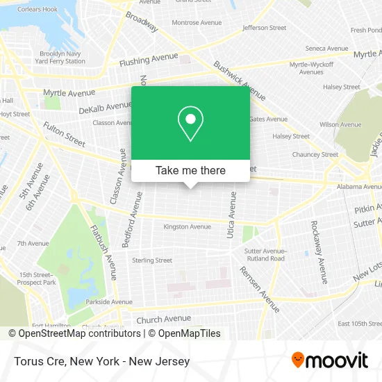 ¿Cómo llegar a Torus Cre en New York - New Jersey en metro, autobús o tren?