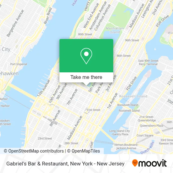 ¿Cómo llegar a Gabriel's Bar & Restaurant en Manhattan en autobús ...