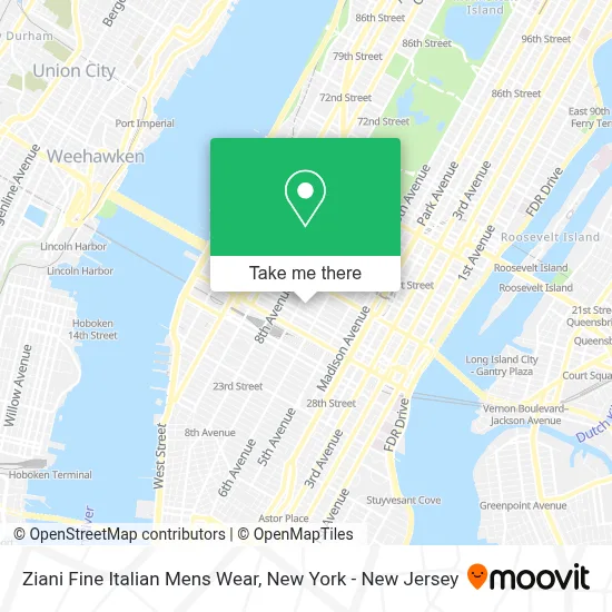 ¿Cómo llegar a Ziani Fine Italian Mens Wear en Manhattan en autobús ...