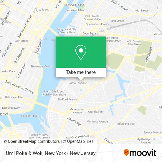 ¿Cómo llegar a Umi Poke & Wok en New York - New Jersey en metro ...