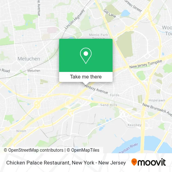 How to Get to Chicken Palace Restaurant in Edison by Bus or Train?