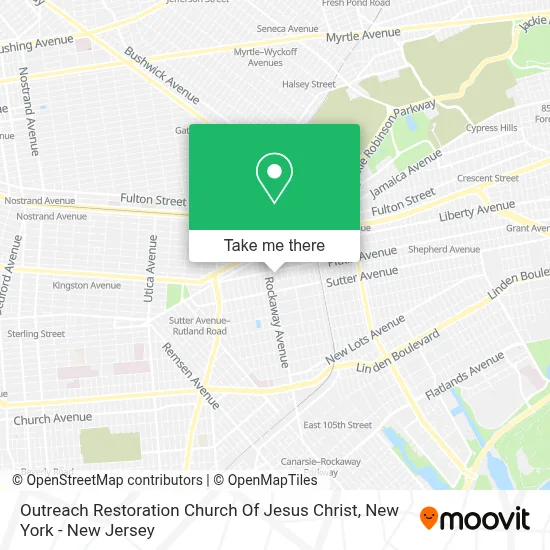 ¿Cómo llegar a Outreach Restoration Church Of Jesus Christ en New York ...