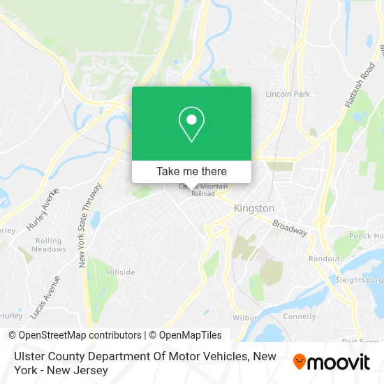 ¿Cómo llegar a Ulster County Department Of Motor Vehicles en Kingston ...