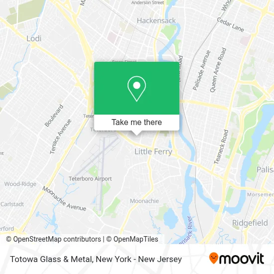 ¿Cómo llegar a Totowa Glass & Metal en South Hackensack en autobús o metro?