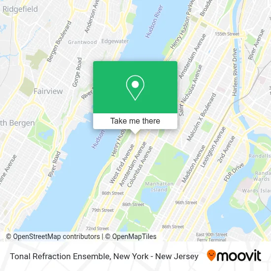 ¿Cómo llegar a Tonal Refraction Ensemble en Manhattan en metro, autobús ...