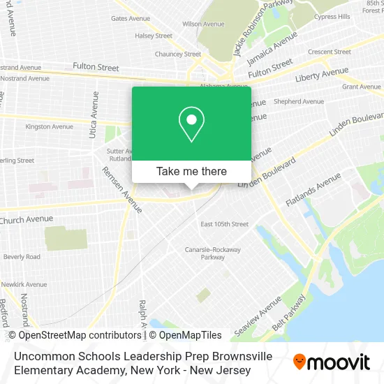 ¿Cómo llegar a Uncommon Schools Leadership Prep Brownsville Elementary ...