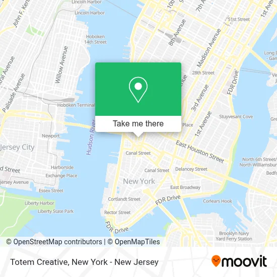 ¿Cómo llegar a Totem Creative en Manhattan en metro, autobús o tren?