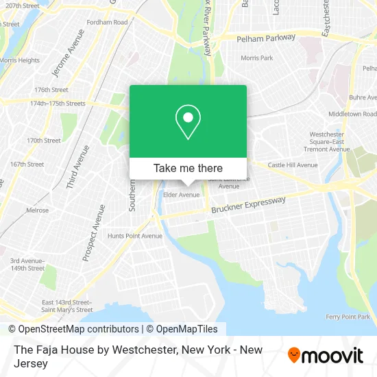 ¿Cómo llegar a The Faja House by Westchester en Bronx en autobús, metro ...