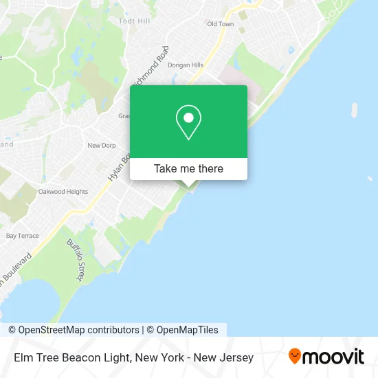 ¿Cómo llegar a Elm Tree Beacon Light en Staten Island en autobús o metro?